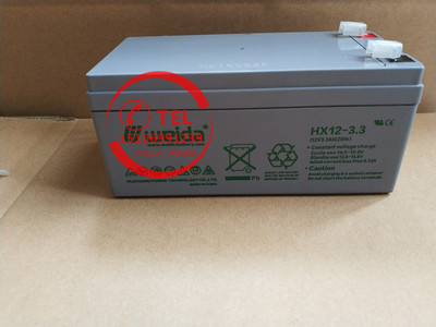 Weida电池 6-FM-3.3 (12V3.3AH)消防设备 应急电源 电梯设备电池