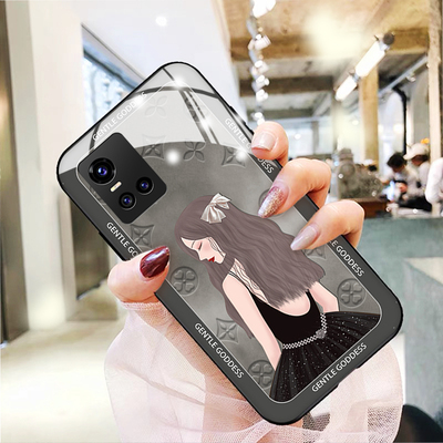 vivo玻璃硅胶简约时尚艺术手机壳