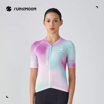 Sunrimoon光谱骑行服女款防晒速干进口面料森瑞梦专业骑行服