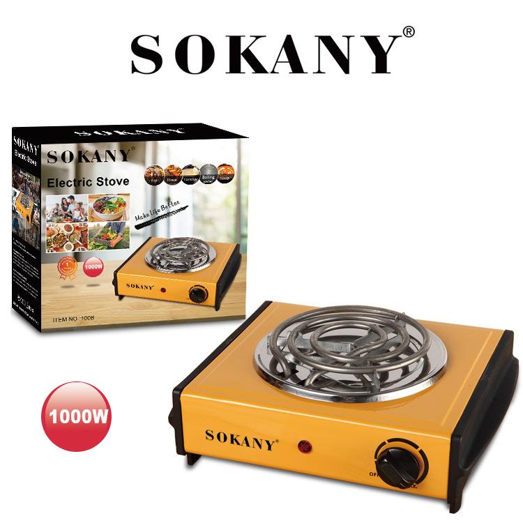 跨境SOKANY100B电炉子1000w家用电炉可调温高温电热炉100A电炉