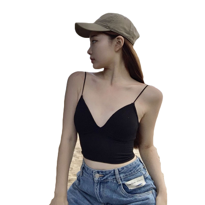 夏季外穿吊带性感美内衣短款背心