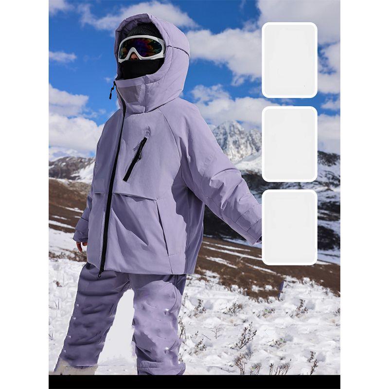 小孩滑雪服儿童滑雪服套装亲子冬装2025新款女童防水加厚中大童棉
