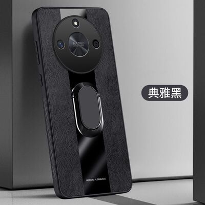 适用荣耀X9b手机壳全包边华为ALI-NX1保护套防摔外壳6.78英寸荣誉X9b商务风ALI一NX1软边新款网红防滑潮女时?