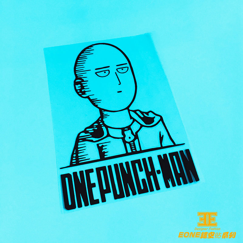 EONE镂空车贴一拳超人ONEPUNCHMAN琦玉风挡玻璃笔记本机箱贴纸潮