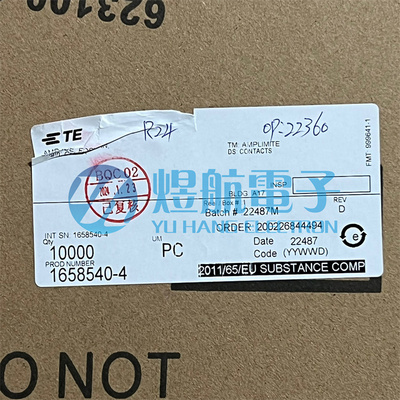 AMP/TE连接器 1658540-4 端子 24-28AWG 镀金 原装现货 一个起售