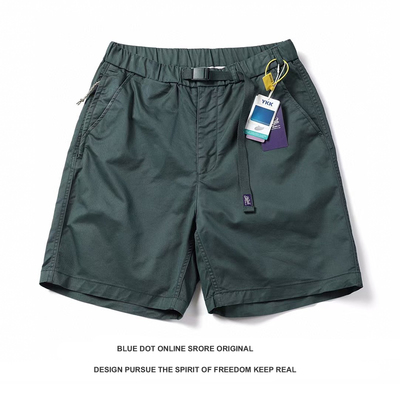 夏季新日系紫标4301民族口袋布宽松工装短裤经典休闲裤子男五分裤