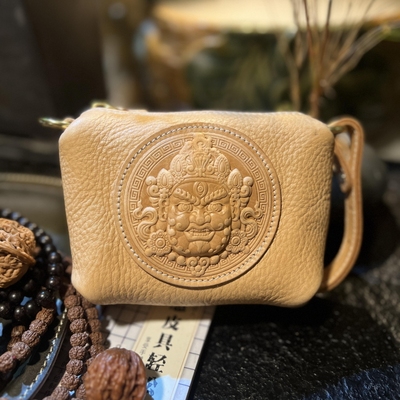 原创手工mbox植鞣牛皮文玩手提包