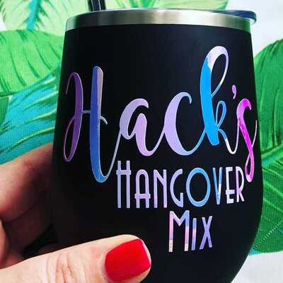 新款直销全息变色七彩彩虹膜自粘PVC乙烯基vinyl膜Craft背面粘杯