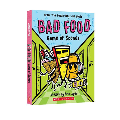 【自营】英文原版 Bad Food #1 Game of Scones 儿童幽默全彩漫画绘本图画书 小学课外阅读故事书