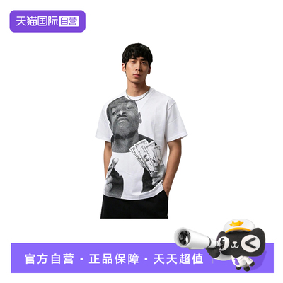 【自营】NIKE耐克男宽松休闲印花简约跑步健身短袖T恤 IM4682-100