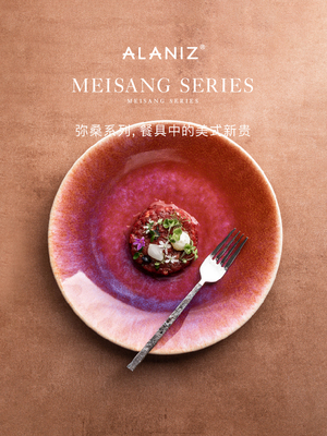 alaniz南兹弥桑月蚀平盘家用个性浅盘北欧风西餐盘创意陶瓷牛排盘