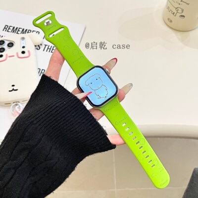 适用苹果手表表带硅胶