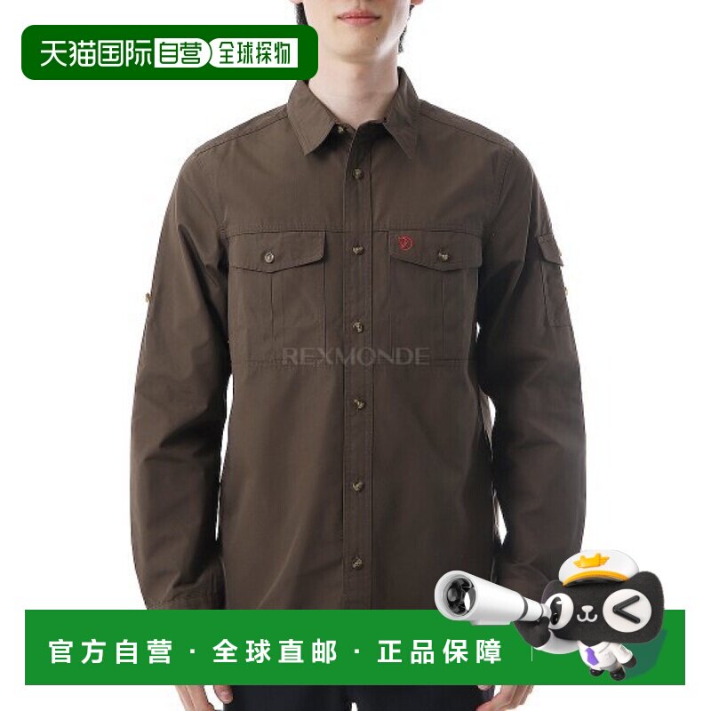 韩国直邮fjallraven瑞典北极狐 SINGI 徒步旅行衫 LS M 深橄榄