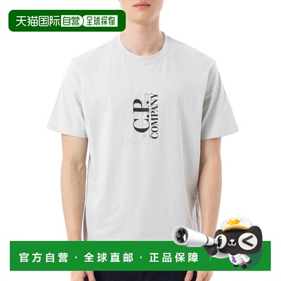 韩国直邮CP COMPANY 30/1 球衣垂直徽标 T 恤 (18CMTS138A 005100