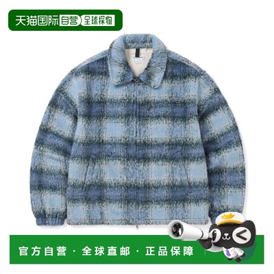 韩国直邮THISISNEVERTHAT 夹克Brushed Check Jacket BlueTN233RO