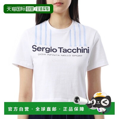 韩国直邮Sergio Tacchini COLONNA CROPEPD T 恤 (STS25W51141-法