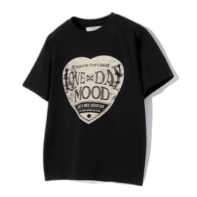 韩国直邮SATUR设计师款大气简约日常休闲个性T恤SA23SSMT15BK