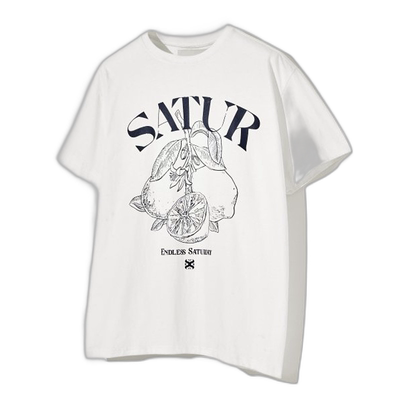 韩国直邮SATUR设计师款大气简约日常休闲个性T恤SA23SSMT17IV