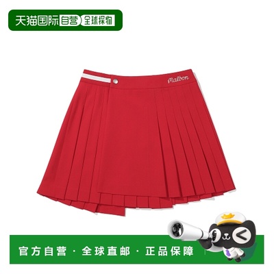 韩国直邮MALBON GOLF 女士运动半身裙M4322PSK14RED UNBALANCE PLE