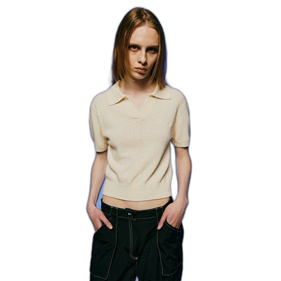 韩国直邮INSILENCE女款街头复古酷帅时髦设计师新款毛衣IW2C2KT01