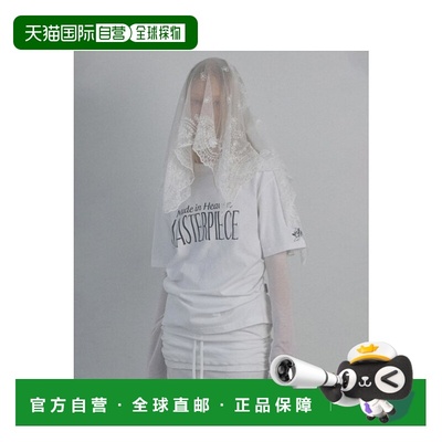 韩国直邮SCULPTOR美式复古街头辣妹潮牌新款T恤SC24S212WH