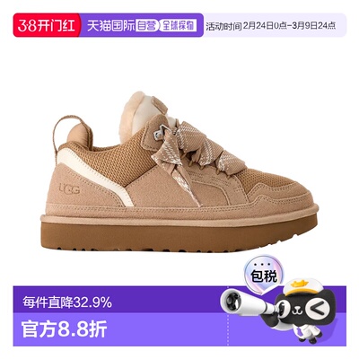 香港直邮UGG Lowmel梅尔休闲鞋女鞋沙色厚底鞋ugg鞋1144032-SAN
