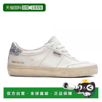 韩国直邮GOLDEN GOOSE 金鹅 Soulstar 运动鞋闪光高跟女装白色 GW