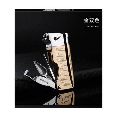 SPUNK司派克BF823多功能充气打火机气体斜火烟斗专用带勺子压棒礼