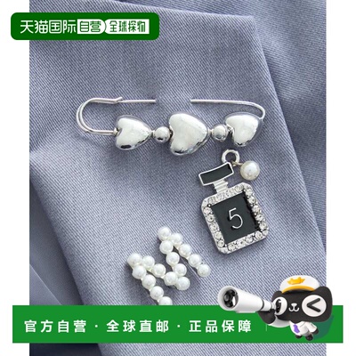 日本直邮earth music&ecology 女士 珍珠心形胸针套装 0100145240