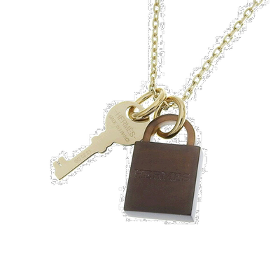 爱马仕 Hermes 配饰 女士项链 金棕色 H057027FD HERMES爆款黄金