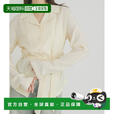 日本直邮KBF 女装 敞开领衬衫+领带套装 KB264302【付后1h可退】