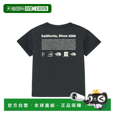 日本直邮北面（THE NORTH FACE）儿童短袖T恤 历史徽章款 NTB3264