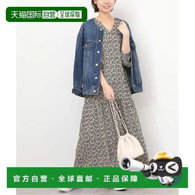 日本直邮relume 花卉绉纱褶皱连衣裙