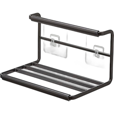 【日本直邮】山崎wide水瓶架S黑 约W18×D12.2×H10.7cm滤水 水槽