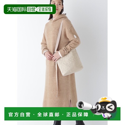 1h可退 日本直邮HUMAN WOMAN 女士毛呢混纺连帽针织连衣裙 077424