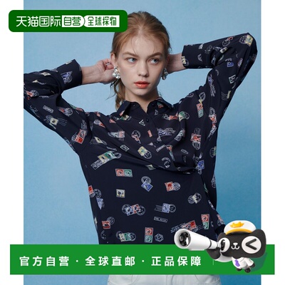 日本直邮Loulou Willoughby 女士 字母印花衬衫 21261013180