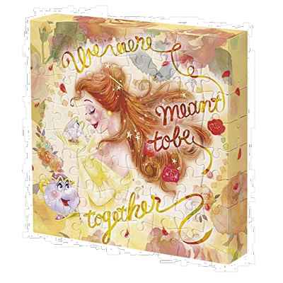 【日本直邮】Yanoman 拼图 56块 美女与野兽 永远在一起