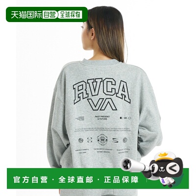 日本直邮RVCA 女士 宽松棉质混纺圆领卫衣 BG0440【付后1h可退】