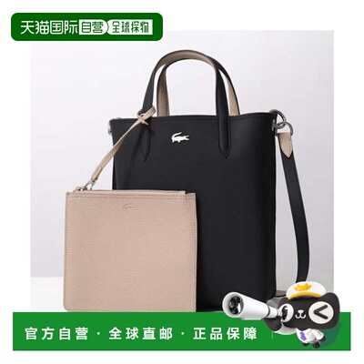 日本直邮LACOSTE ANNA NF2991AA 双面托特包 A91 黑色