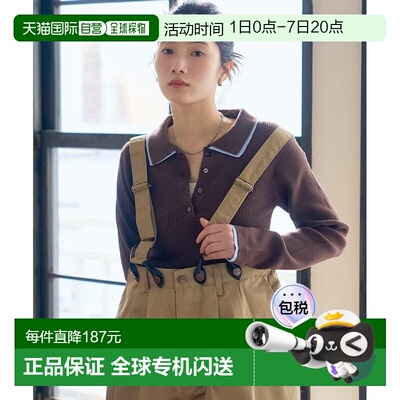 1h可退 日本直邮RED KAP 女装联名宽松背带双褶斜纹裤 春夏款 114
