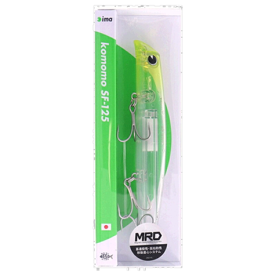 日本直邮ima Lure Komomo SF-125 #KM125-410 黄绿色 透明