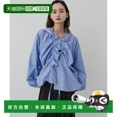 日本直邮SENSE OF PLACE 女装 荷叶边抽褶连帽衬衫 AA26330203201
