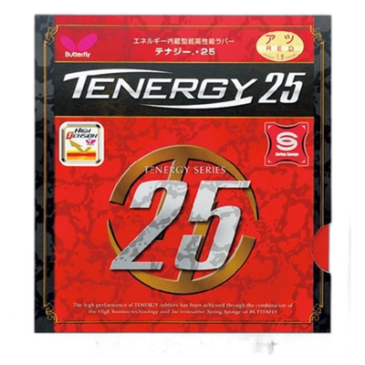 日本直邮Butterfly Tenergy 25 05810-278 黑色 Tamas 乒乓球胶皮
