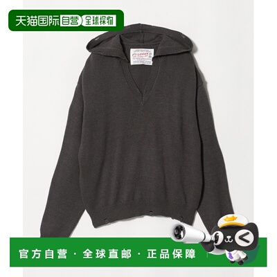 日本直邮LOGAN Knitting Mills 女士 V领针织连帽【付后1h可退】