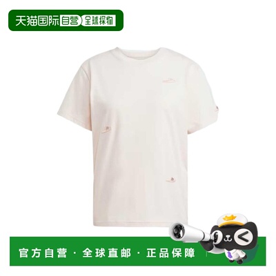 日本直邮Adidas/阿迪达斯舒适百搭印花短袖宽松T恤女款 JN8270