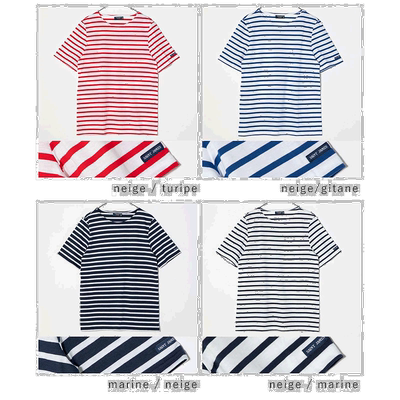 日本直邮SAINT JAMES 9863 LEVANT T恤 边框黎凡特衬衫 X短袖半袖