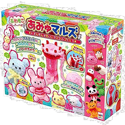 【日本直邮】轻软毛绒编织机marus用毛线简单制作可爱的吉祥物