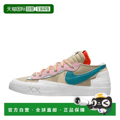 日本直邮Sacai x KAWS x Nike Blazer Reed 皮革 解构 三方联名