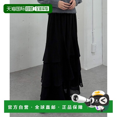 1h可退 日本直邮archives 女装 多层荷叶边波点裙 飘逸半身裙 257