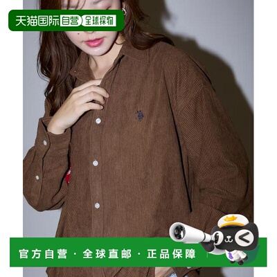日本直邮U.S. POLO ASSN. × PUBLUX联名 男士 灯芯绒衬衫 限量款